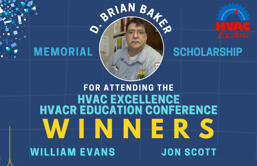 D. Brian Baker Memorial Scholarship Winners Announced - HVAC Insider